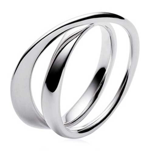 Georg Jensen Möbius Hopea Sormus - Korukauppa24.fi