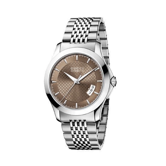 Gucci G Timeless Unisex Kello Auto Teräs / Ruskea M - Korukauppa24.fi
