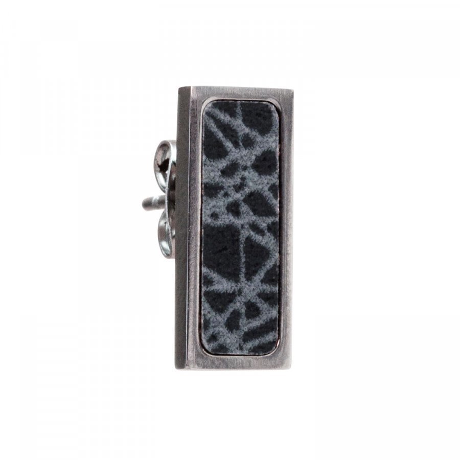 Sägen Virrvarr Rectangle Small Dark Korvakoru - Korukauppa24.fi